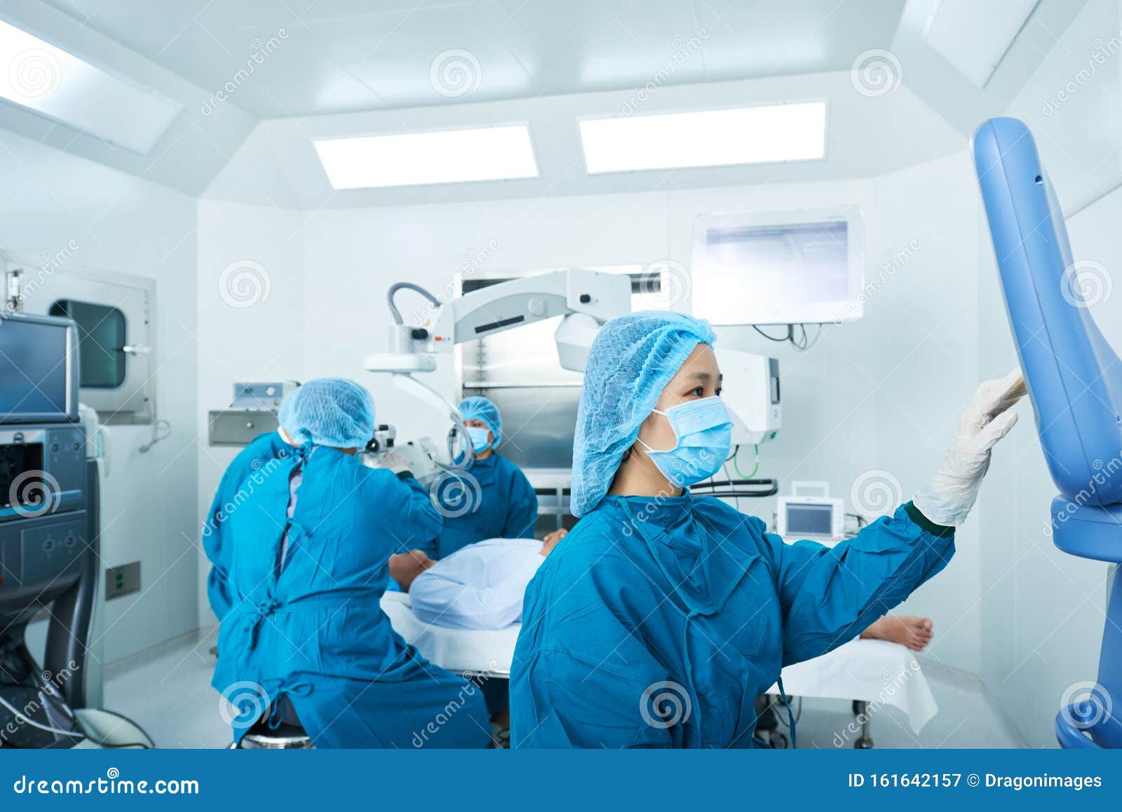 Nurse Setting Program for Surgical Equipment Stock Image - Image of ...
