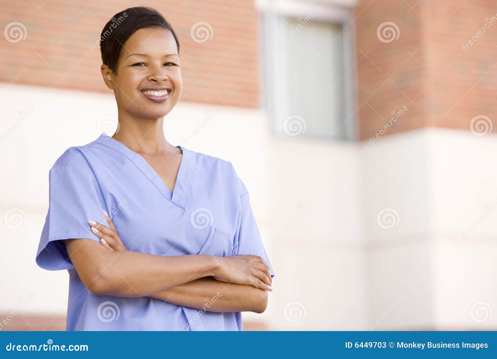 Nurse Standing And Smiling Stock Photography | CartoonDealer.com #5633180