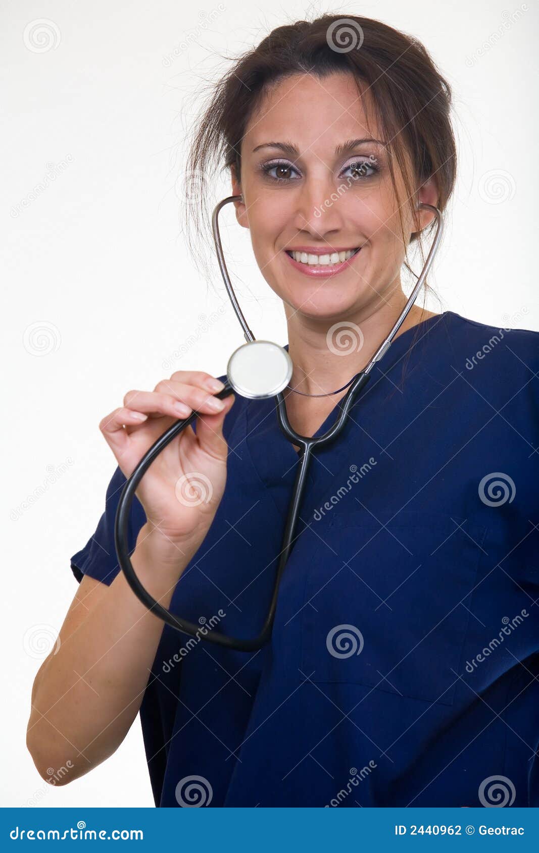 Nurse stethoscope stock photo. Image of industry, assistant - 2440962