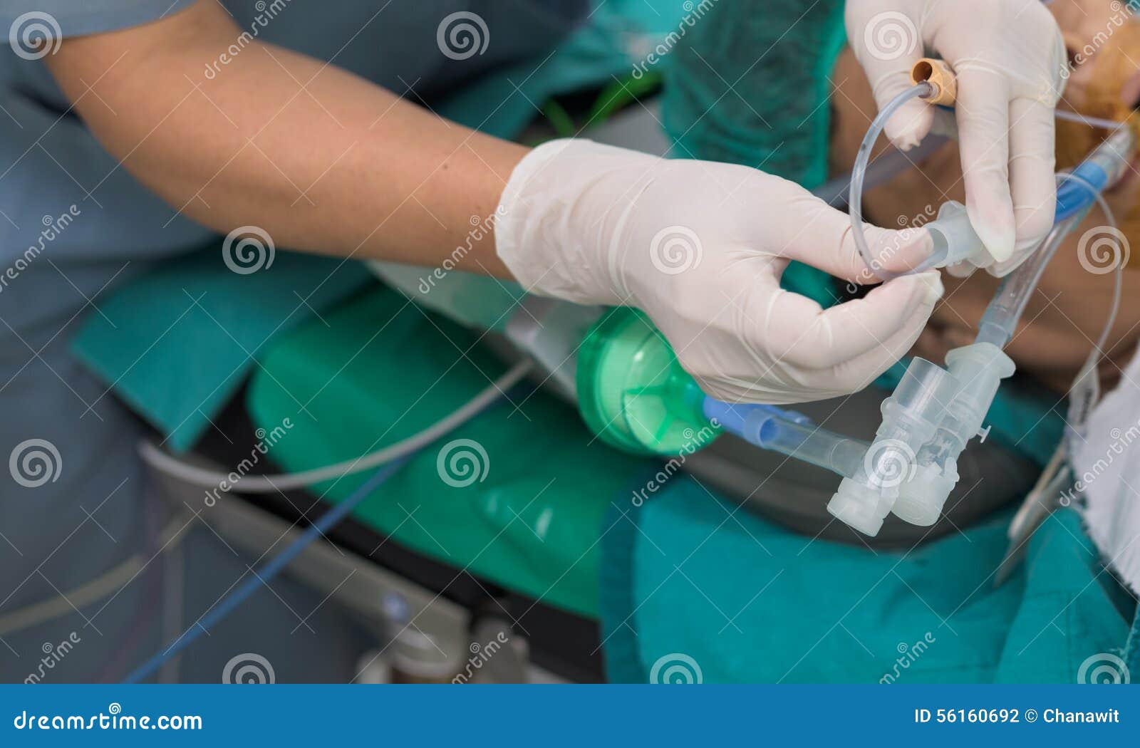 Nurse Suction Endotracheal Tube Stock Photo - Image of oxygen, tube ...