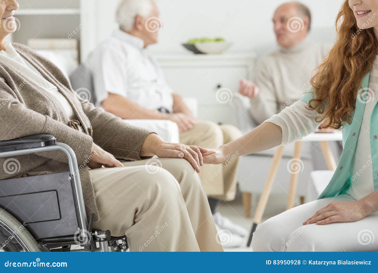 Nurse Supporting the Charge Stock Photo - Image of caregiver, home ...
