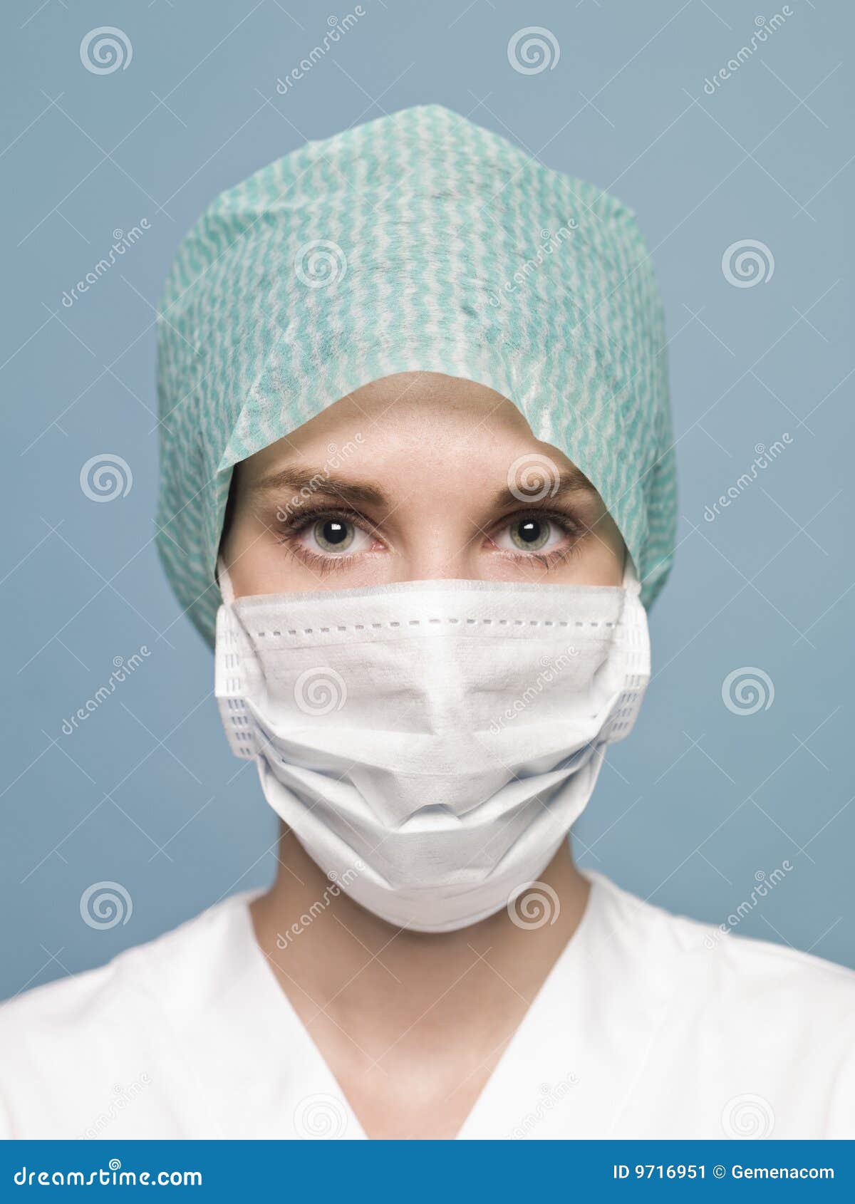 Nurse with surgical mask stock image. Image of healthcare - 9716951