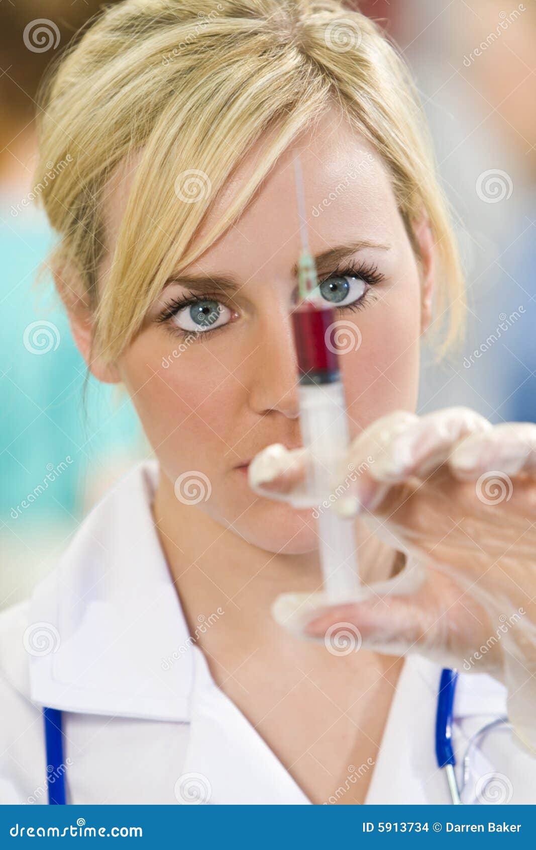 Nurse with Syringe stock photo. Image of girl, syringe - 5913734