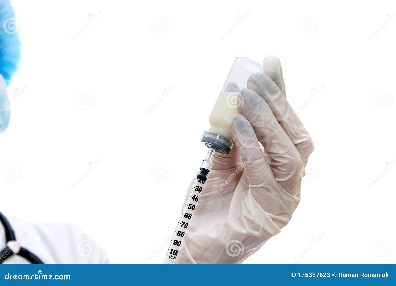 Nurse with Syringe Getting Ready for Injection Stock Image - Image of ...