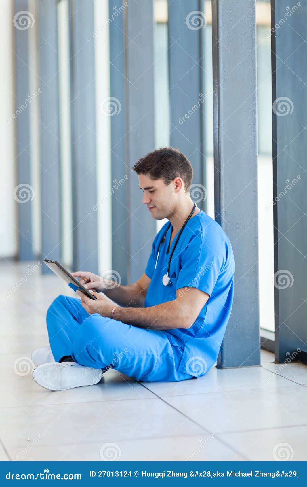 Nurse tablet computer stock photo. Image of professional - 27013124