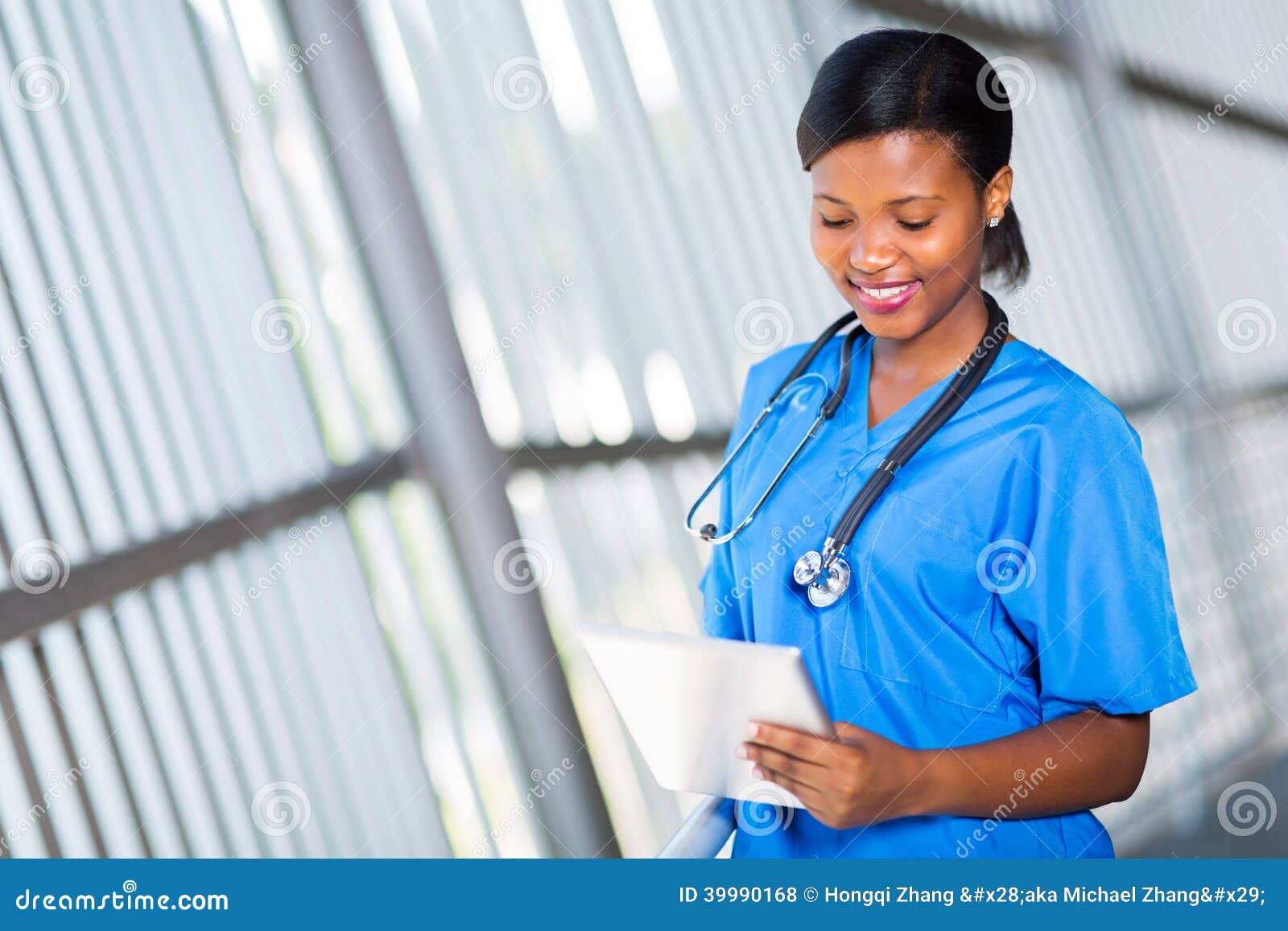 Nurse tablet pc stock photo. Image of holding, attractive - 39990168
