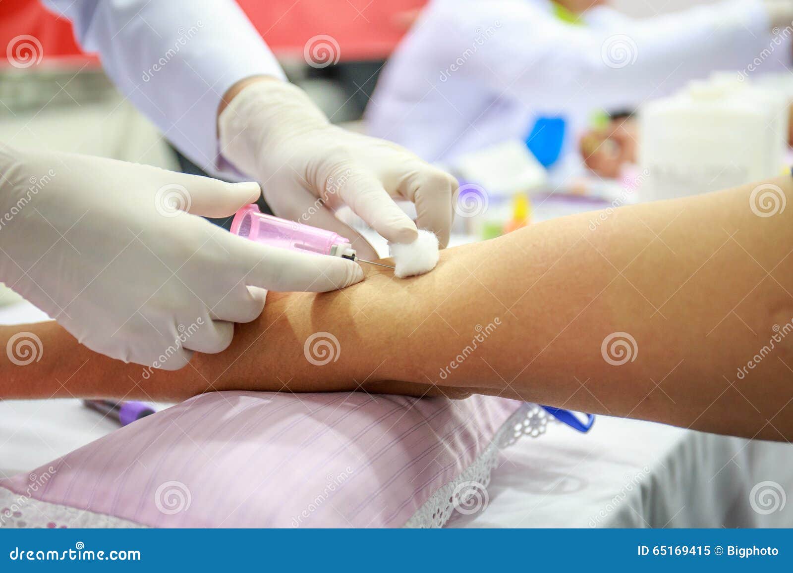Nurse Taking a Blood Sample, Close Up Stock Image - Image of hospital ...