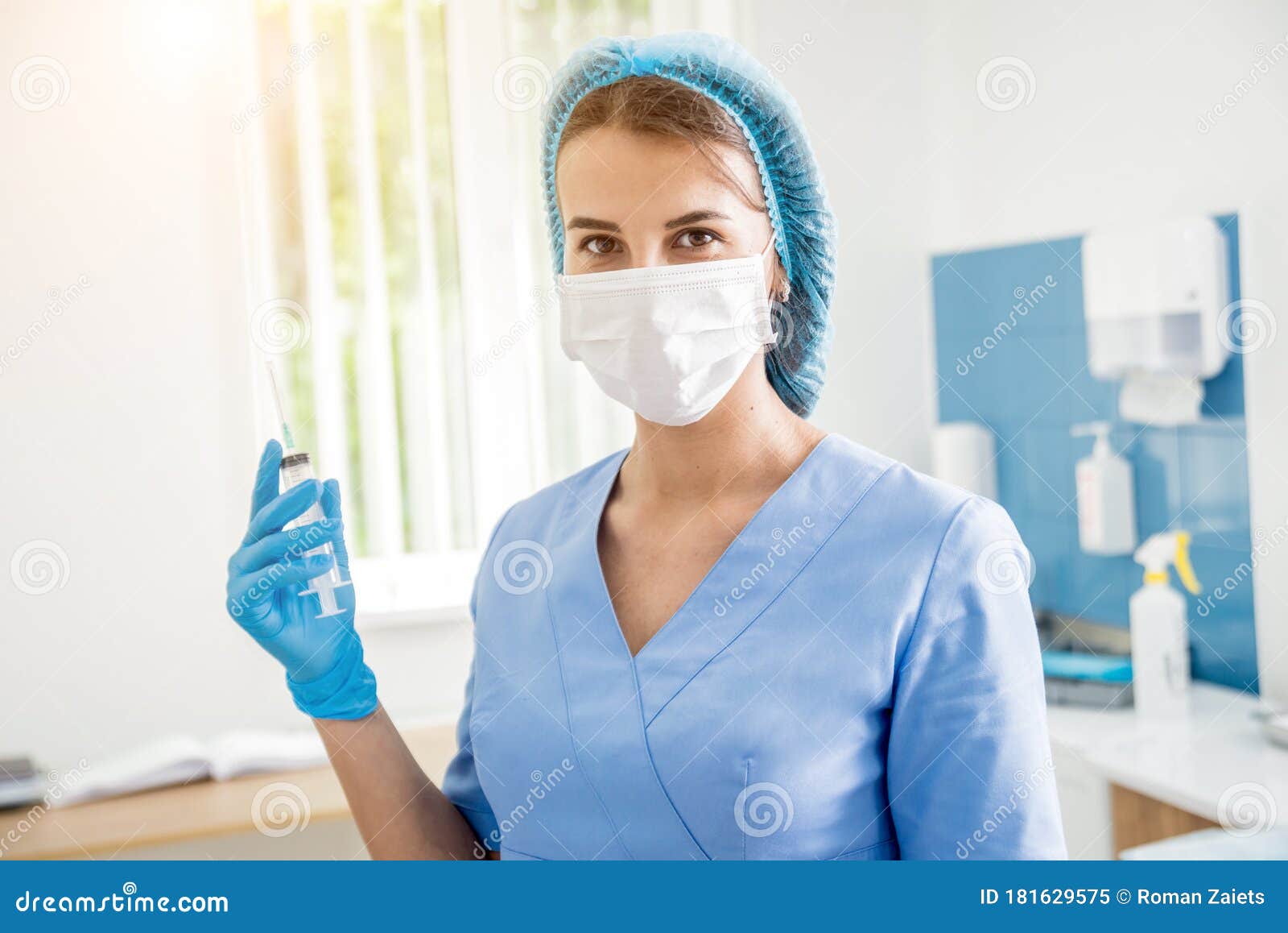 Nurse Taking Blood Sample. Medical Equipment Stock Image - Image of ...