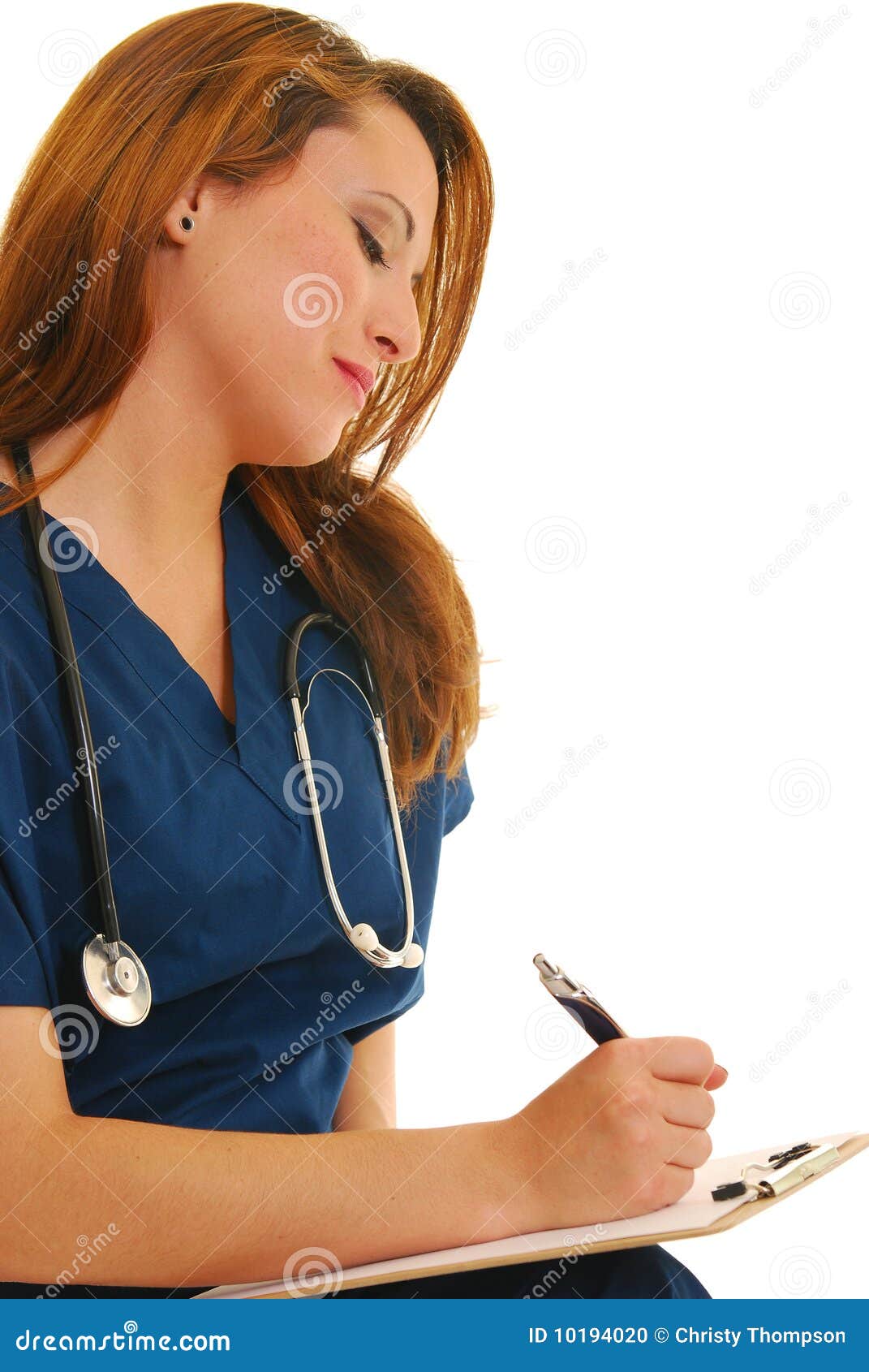 Nurse taking notes stock photo. Image of physician, medical - 10194020