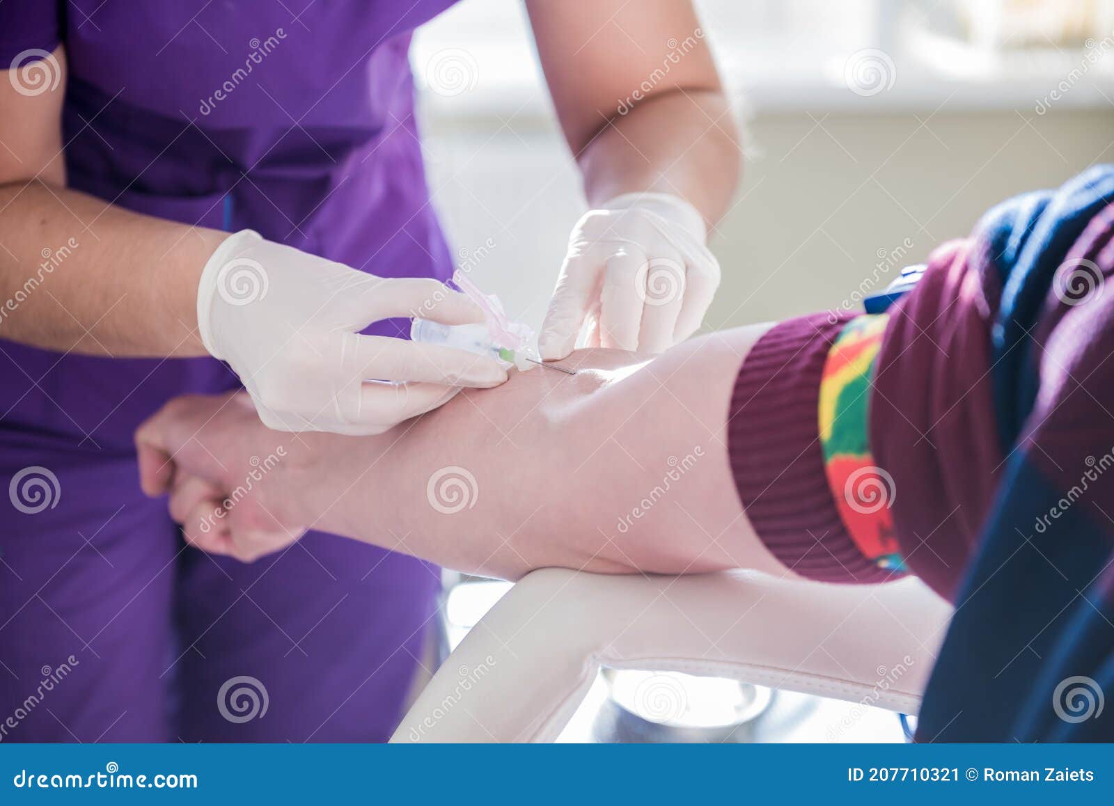 Nurse Taking a Patient& X27;s Blood Sample at Lab Stock Image - Image ...