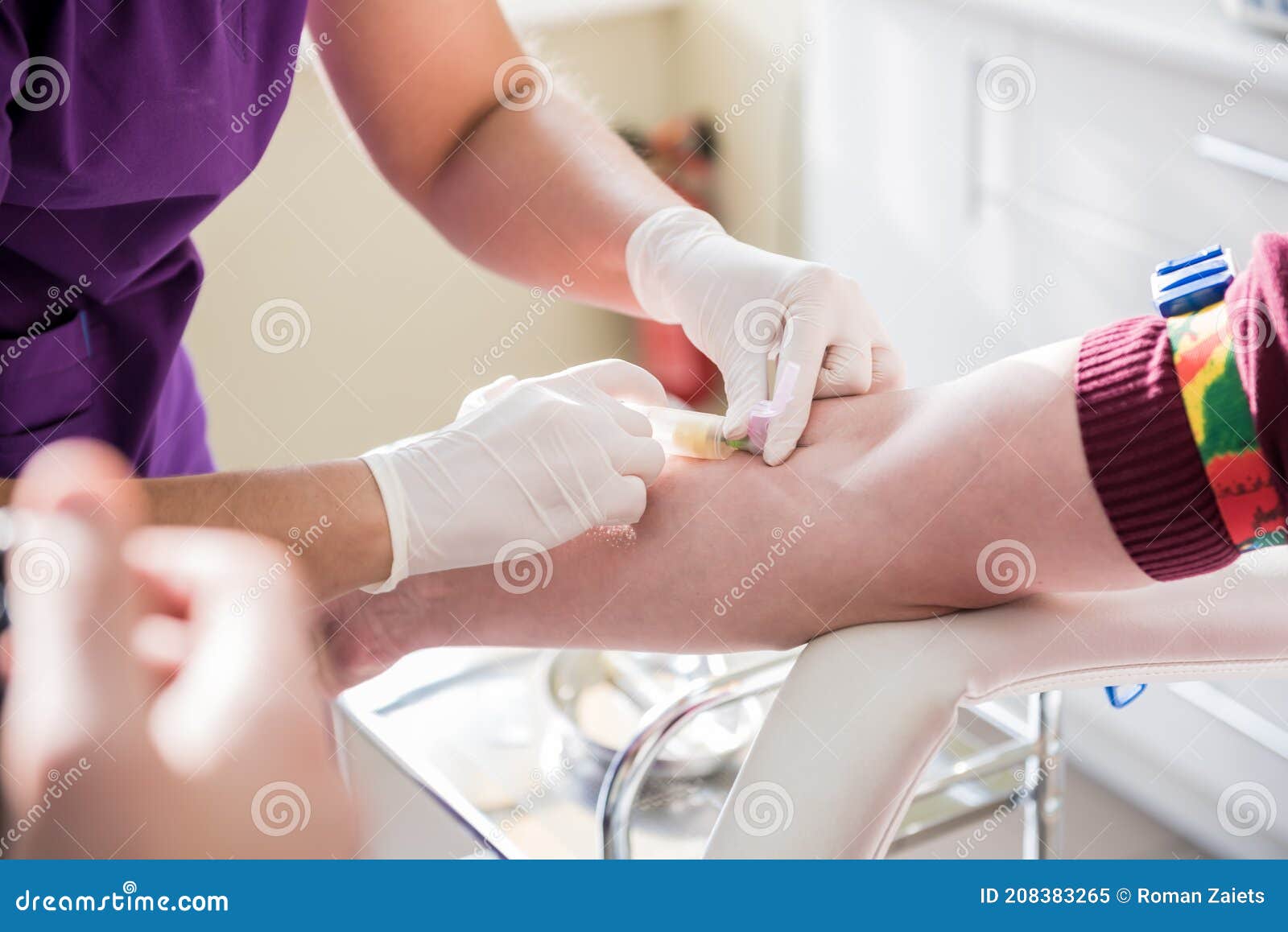 Nurse Taking a Patient& X27;s Blood Sample at Lab Stock Image - Image ...