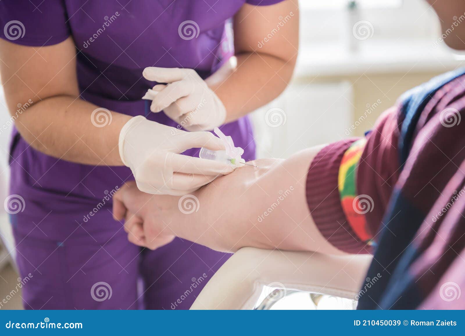 Nurse Taking a Patient& X27;s Blood Sample at Lab Stock Image - Image ...
