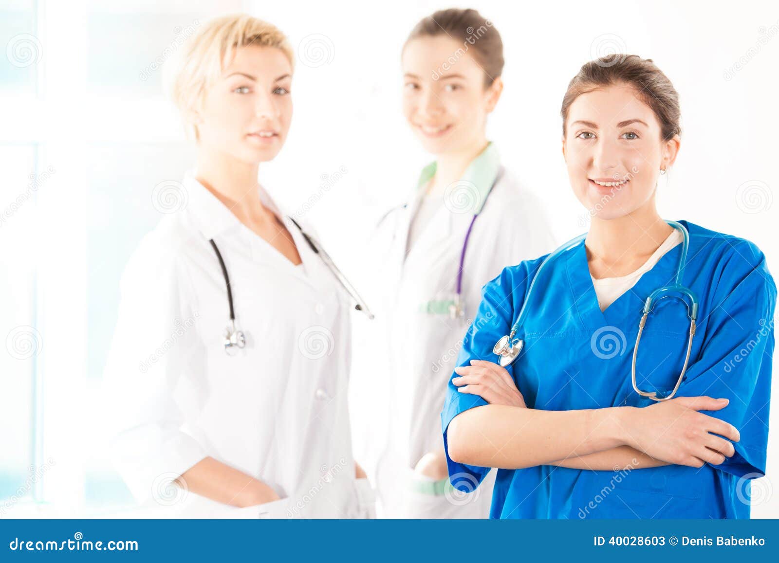 Nurse and Two Young Doctors Stock Image - Image of nurse, health: 40028603