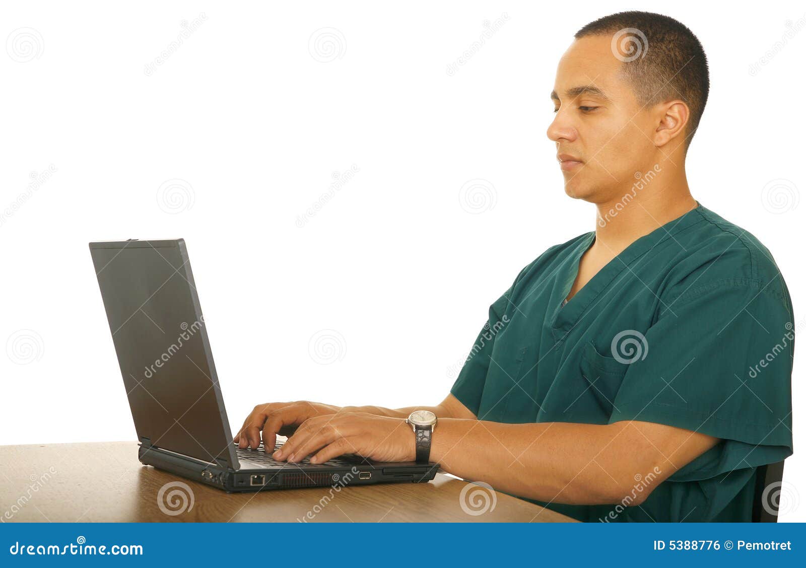 Nurse Typing stock photo. Image of physician, doctor, pharmacist - 5388776