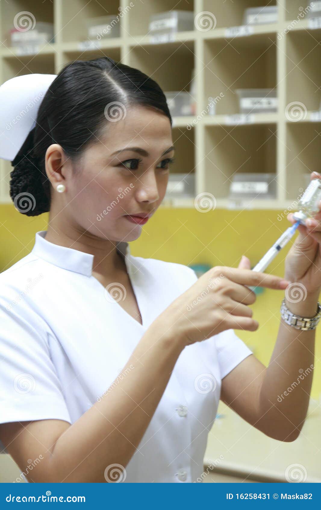 Nurse at work stock image. Image of occupation, professional - 16258431