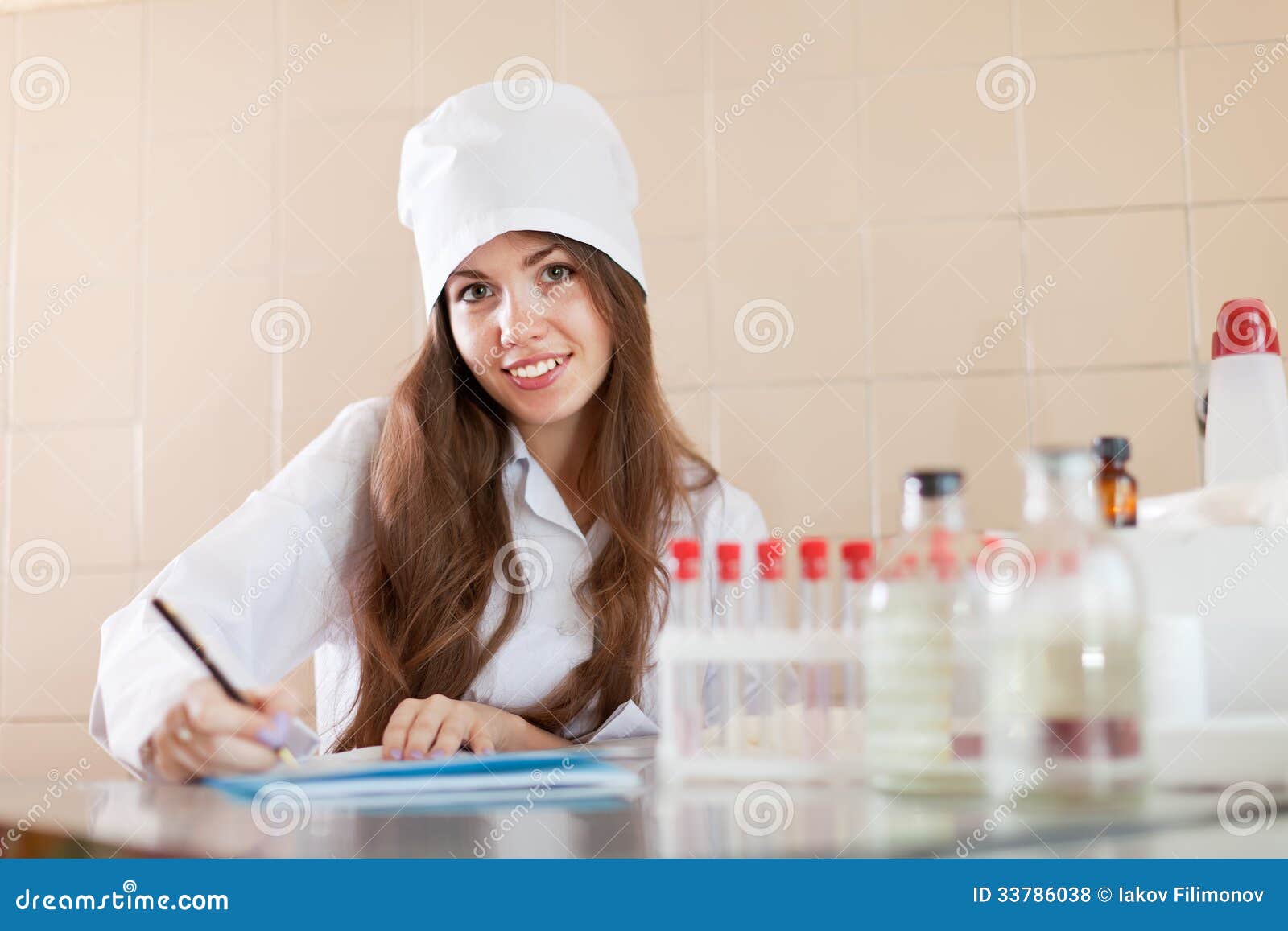 Nurse Working in Laboratory Stock Photo - Image of laboratory ...