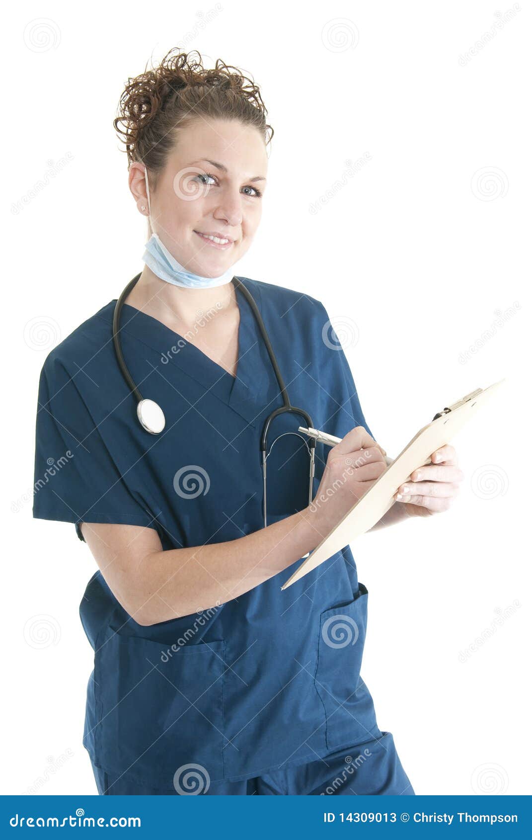 Nurse Writing on a Clipboard Stock Image - Image of health, confidence ...