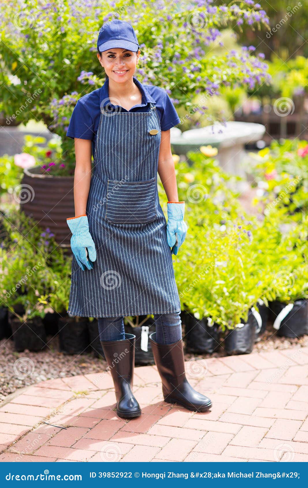 Nursery worker full length stock photo. Image of caucasian - 39852922