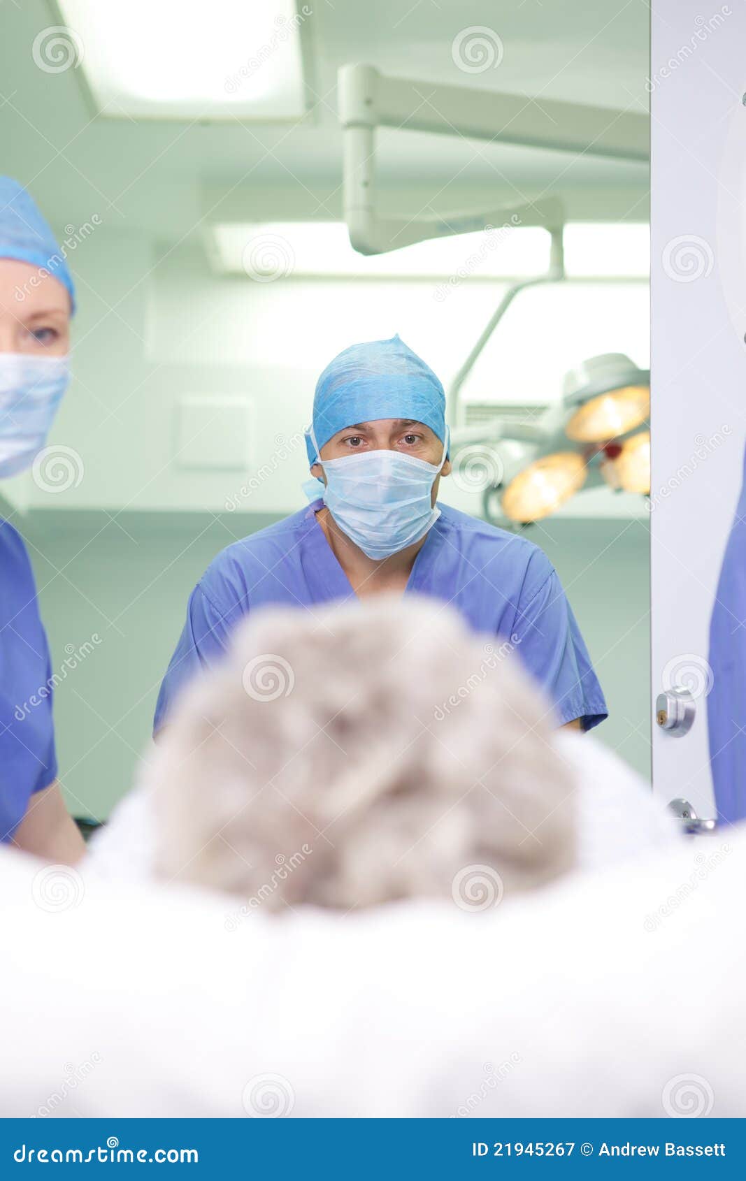 Nurses and Doctor Taking Patient into Surgery Stock Image - Image of ...