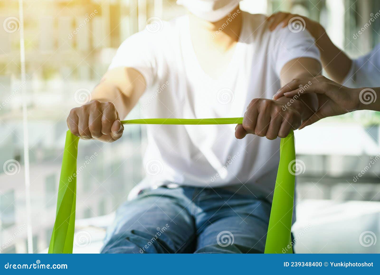 Nurses Help Patients Do Stretching Exercises with Flexibility Exercises ...