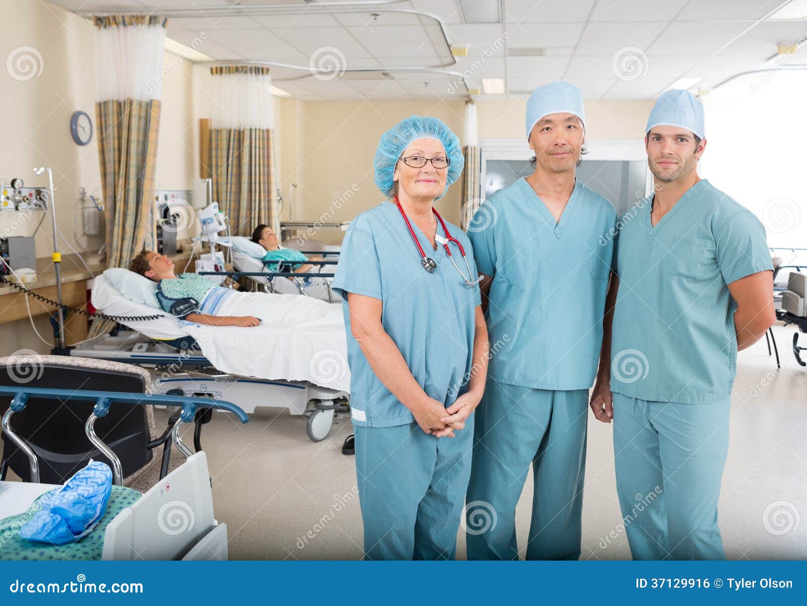 Nurses Standing in Hospital Ward Stock Photo - Image of ambulatory ...