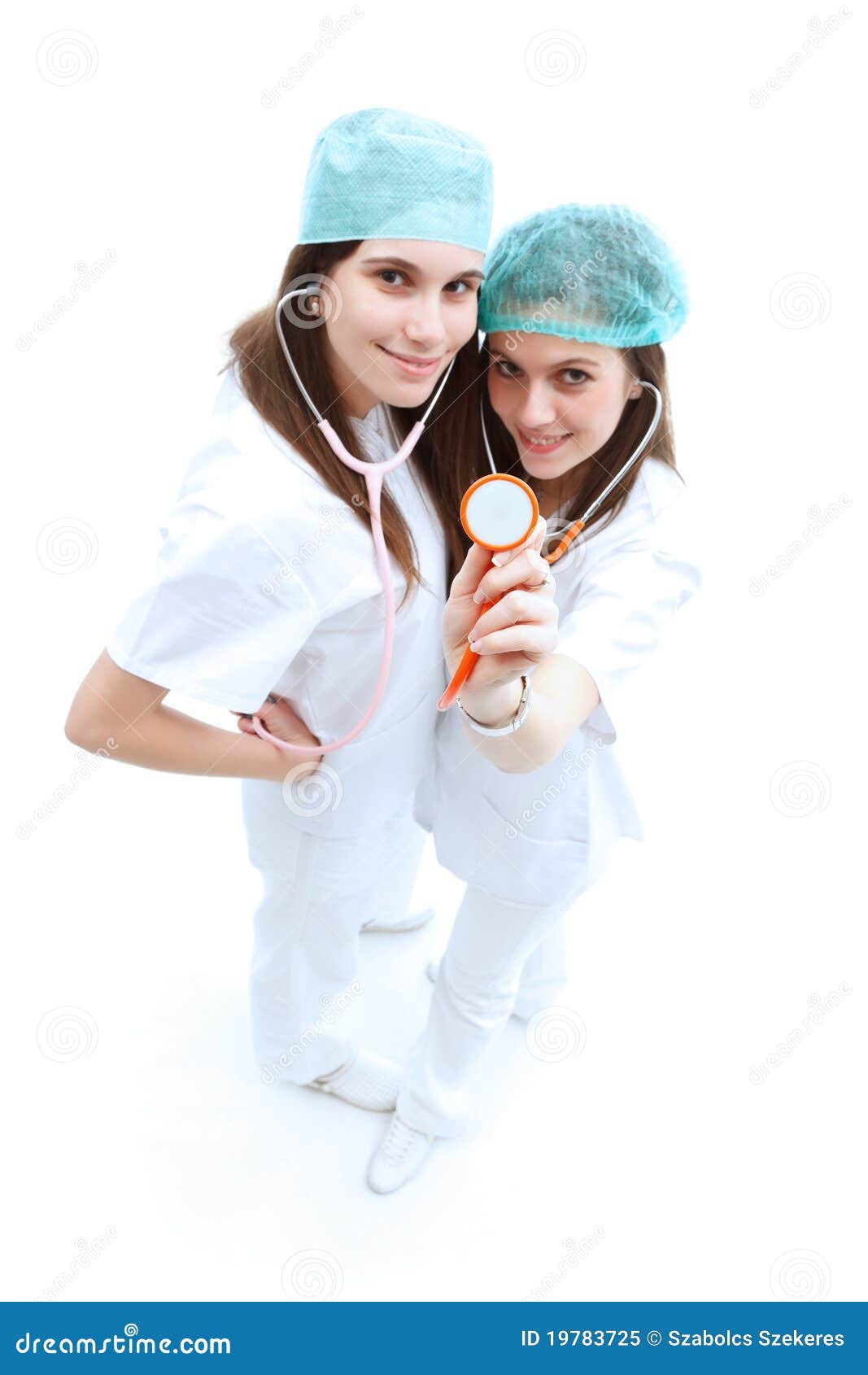 Nurses With Stethoscope Picture. Image: 19783725