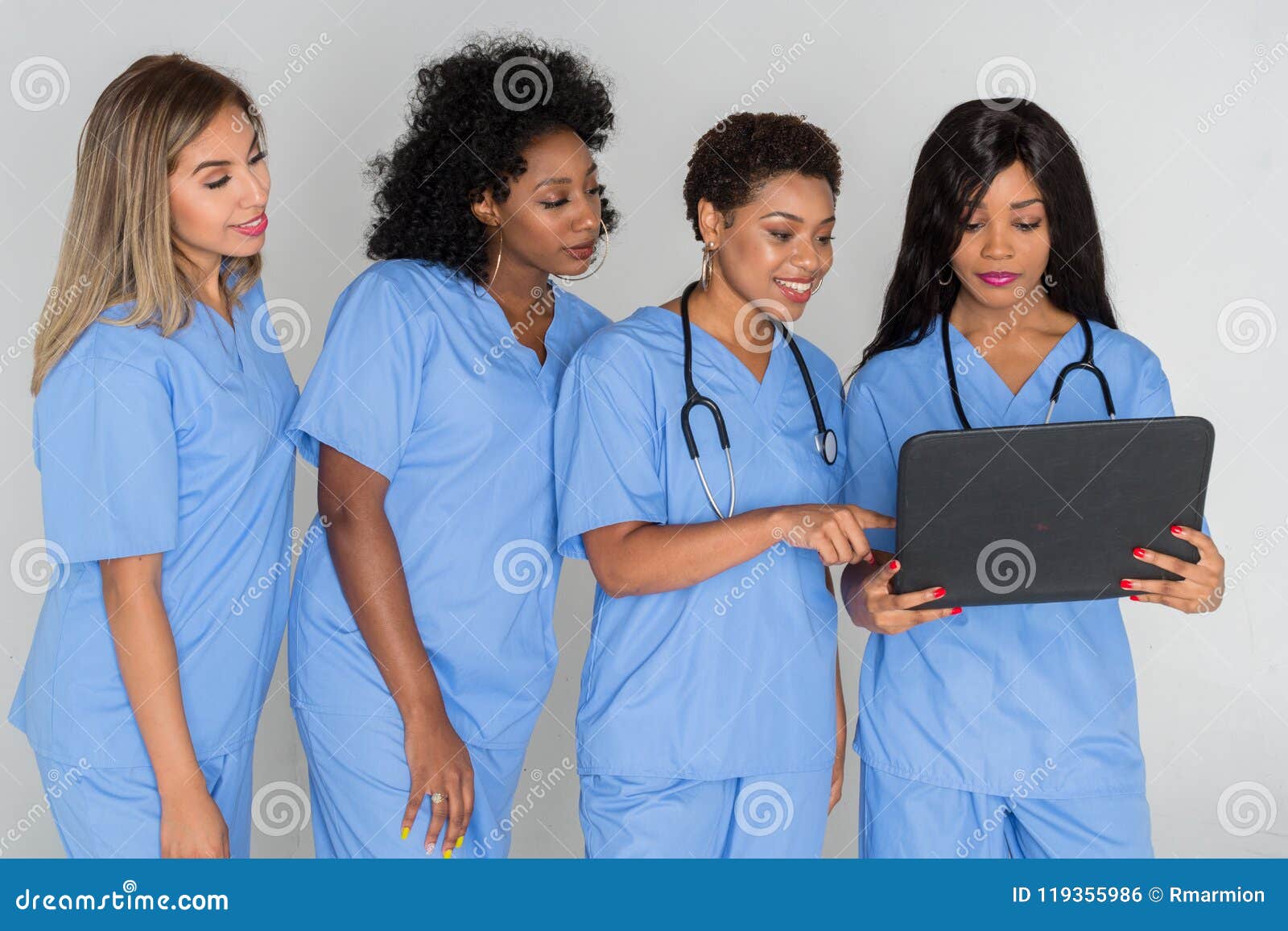 Group of Nurses stock photo. Image of healthcare, happy - 119355986