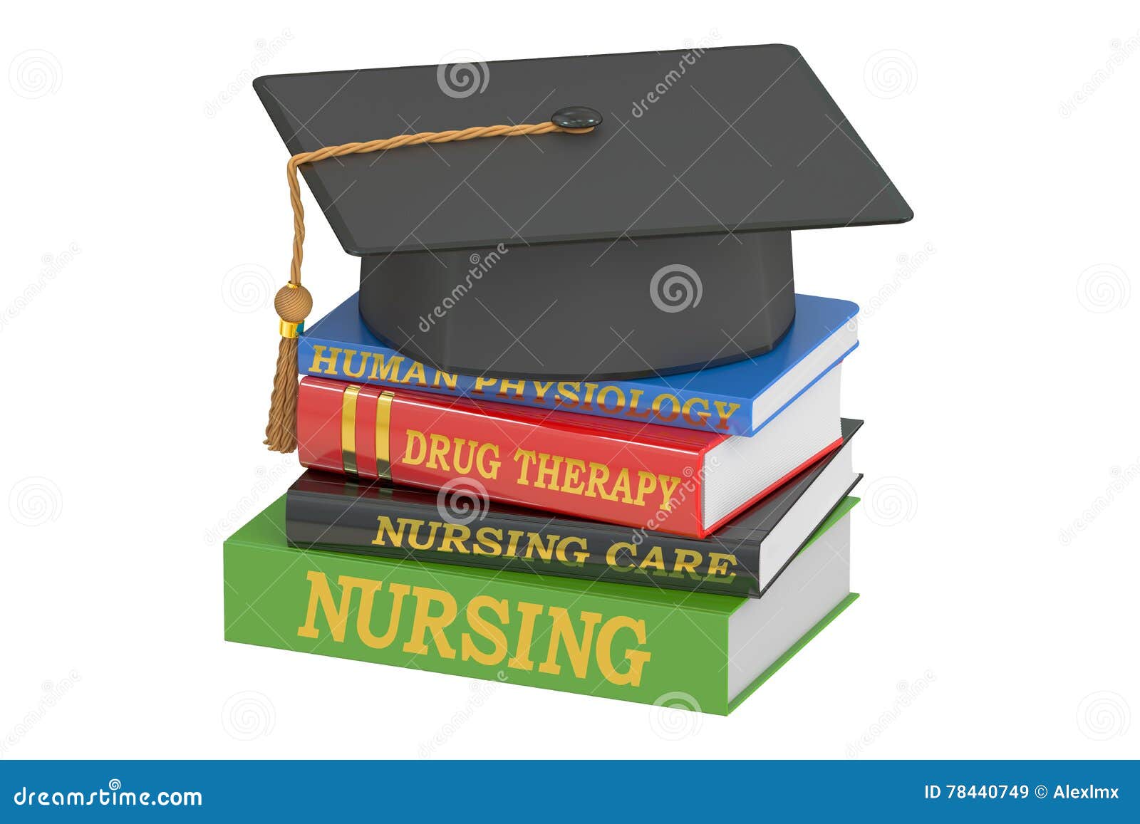 Nursing Education Concept, 3D Rendering Stock Illustration ...