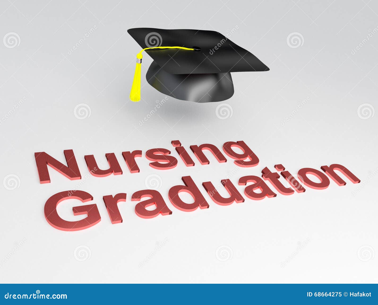Nursing Graduation concept stock illustration. Illustration of college ...