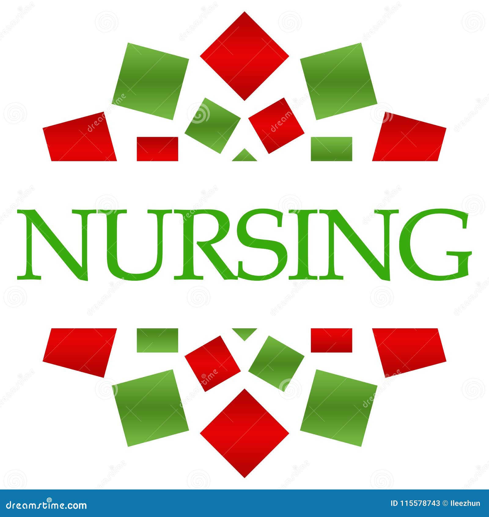 Nursing Green Red Circular stock illustration. Illustration of ...
