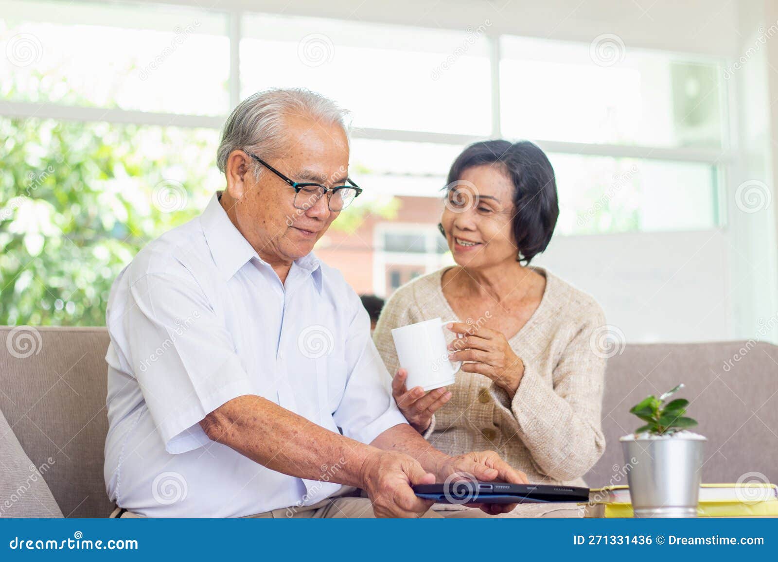 Nursing Home Care Concept. a Group of Elderly People in Nursing Homes ...