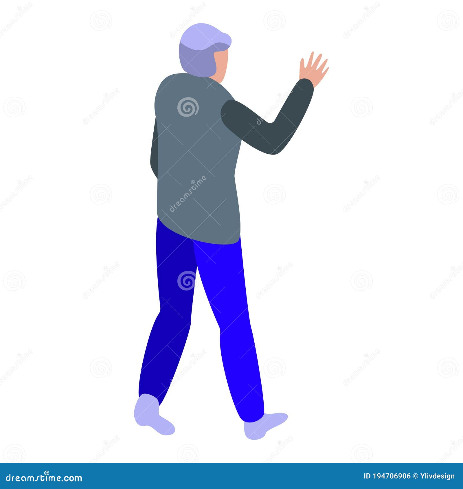 Nursing Home Visitor Icon, Isometric Style Stock Vector - Illustration ...