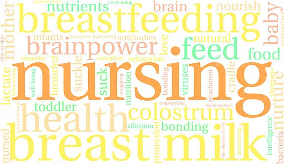 Nursing Word Cloud stock vector. Illustration of nursed - 108488466