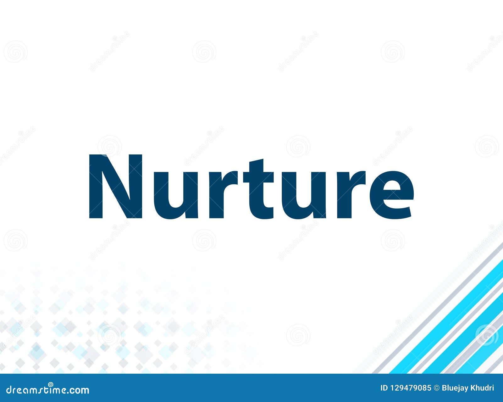 Nurture Modern Flat Design Blue Abstract Background Stock Illustration ...