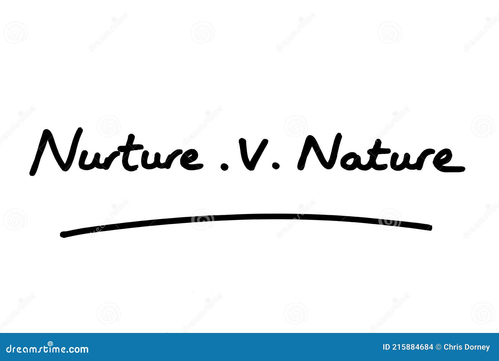 Nurture And Nature As Different Choices In Life - Pictured As Words ...