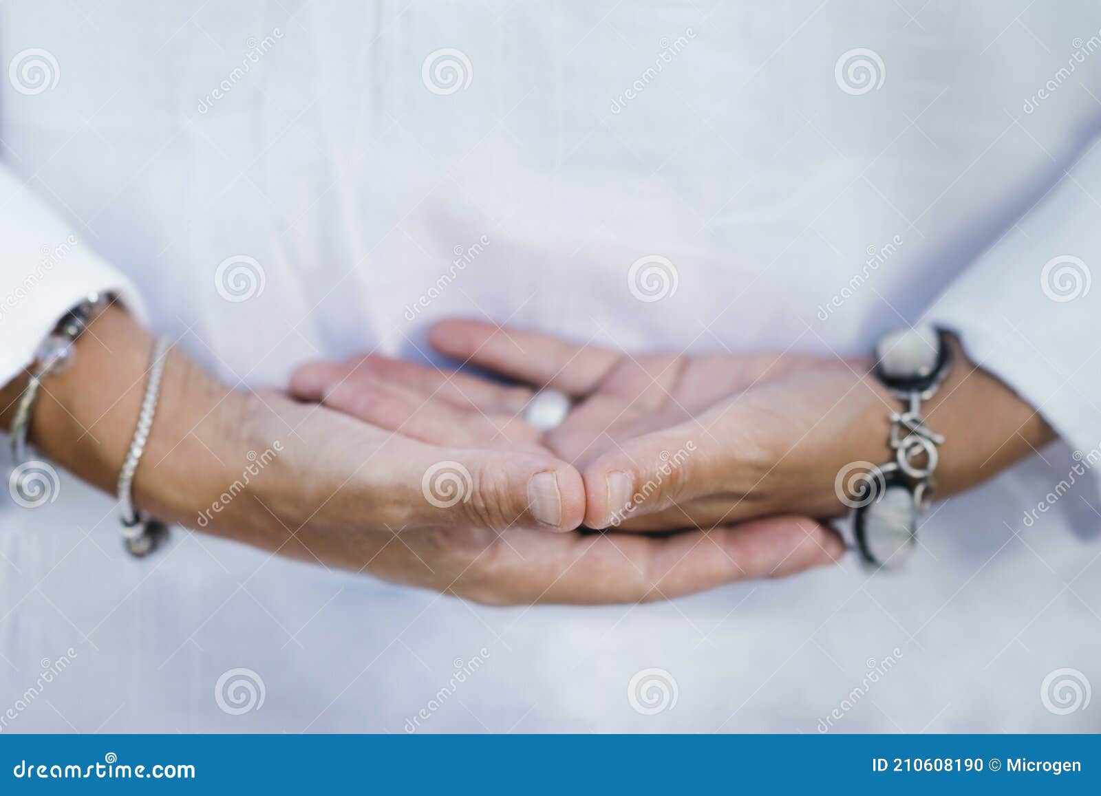 Nurturing Meditation, Positive Vibrations Stock Photo - Image of ...