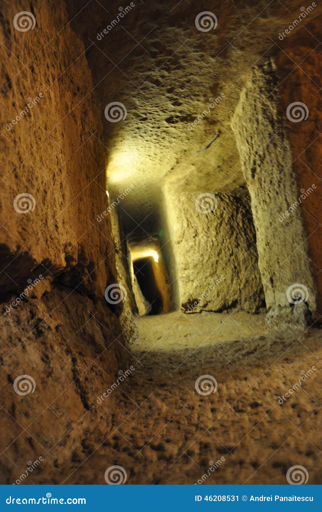 NUSHABAD UNDERGROUND CITY stock image. Image of underground - 46208531