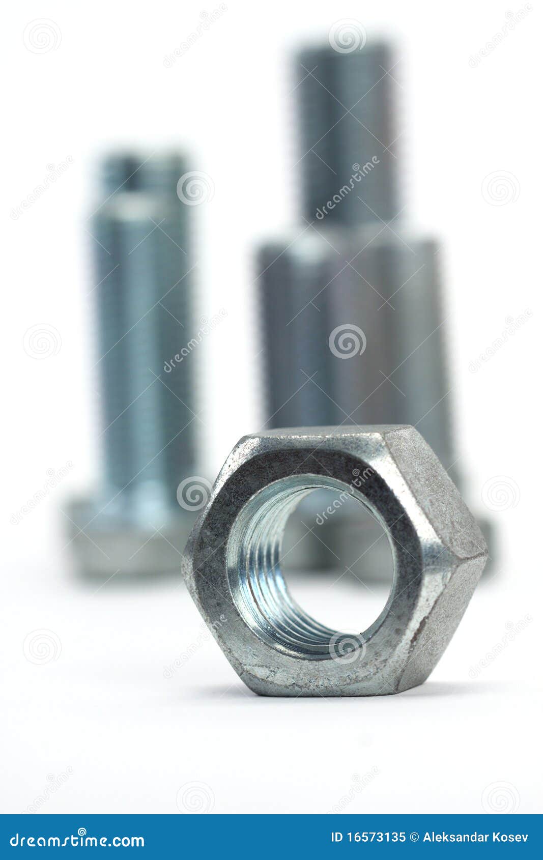 Nut stock image. Image of connector, silver, thread, pieces - 16573135
