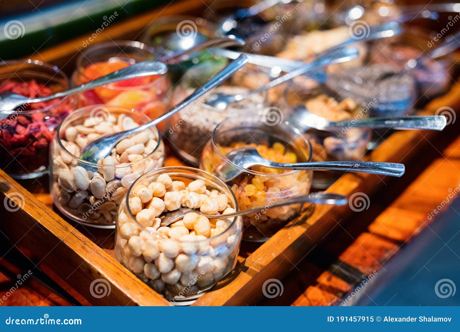 Nut assortment tray stock image. Image of vegetable - 191457915