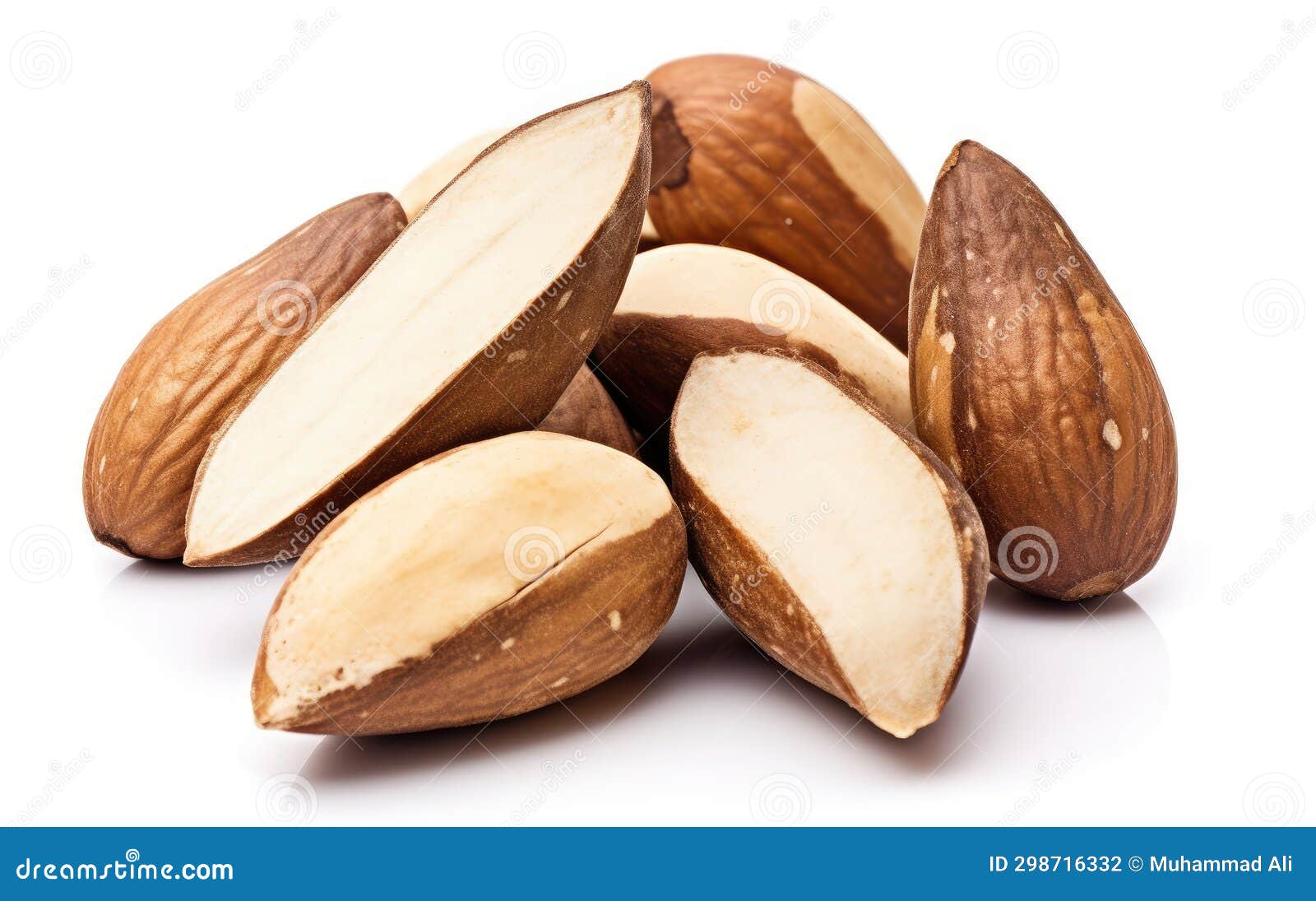 Exclusive Brazilian Nuts Alone On White Background Royalty-Free Stock ...