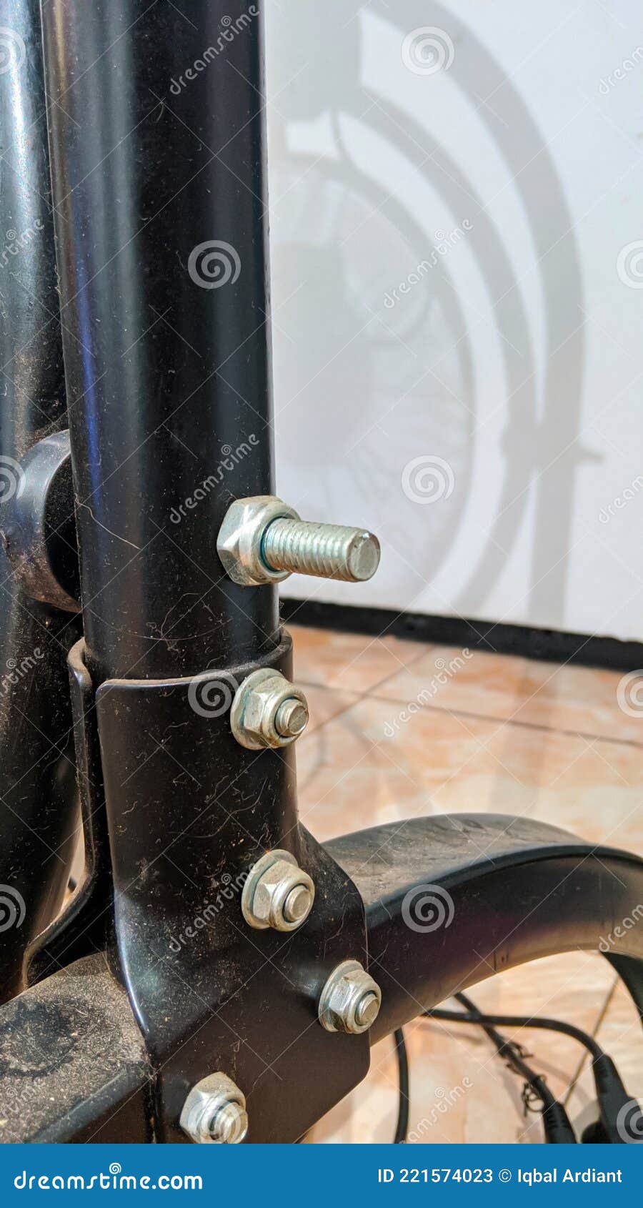 The Nut Attached To the Fan. Stock Image - Image of hold, iron: 221574023