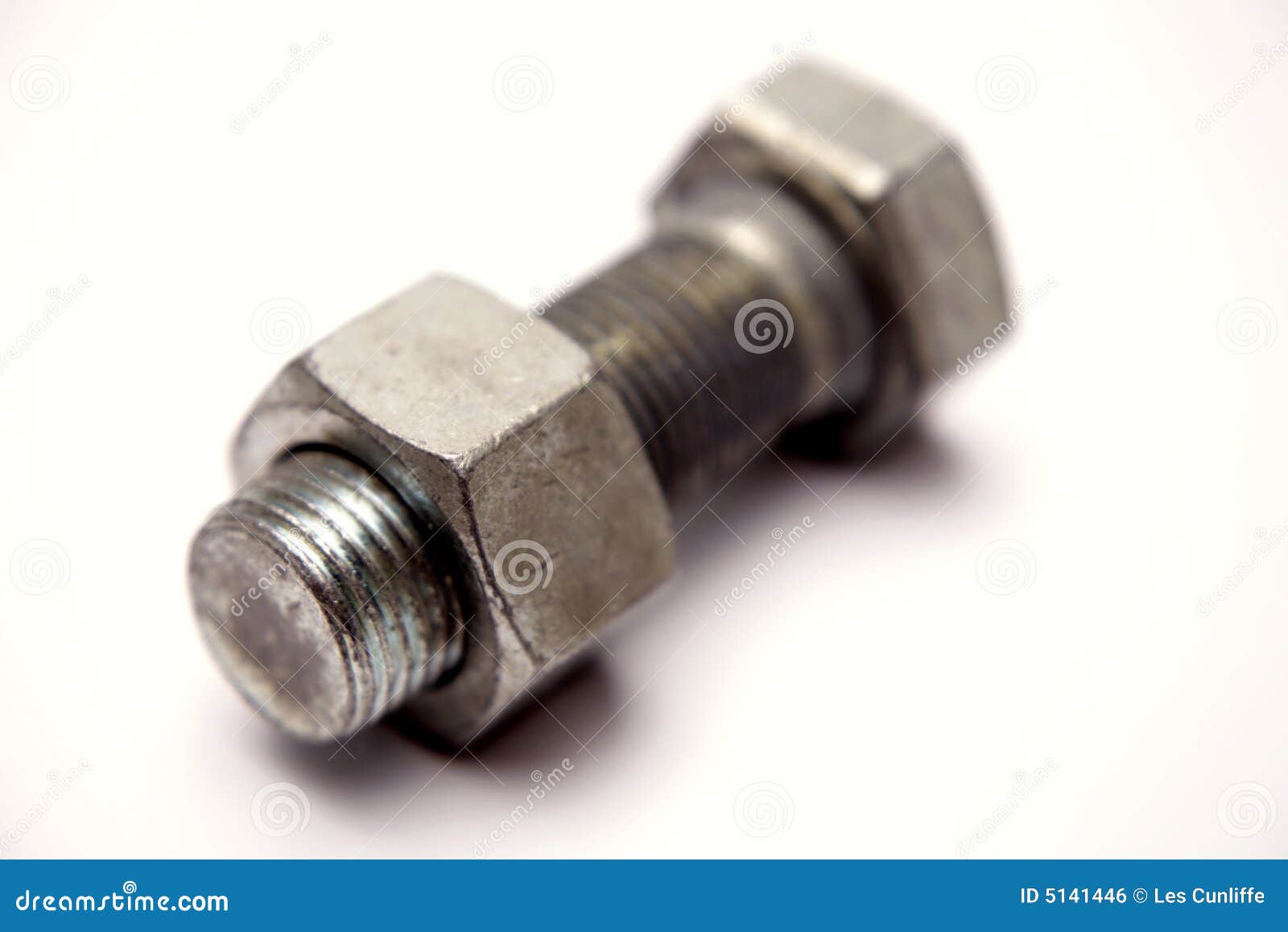 Nut and bolt stock photo. Image of close, tighten, fastener - 5141446