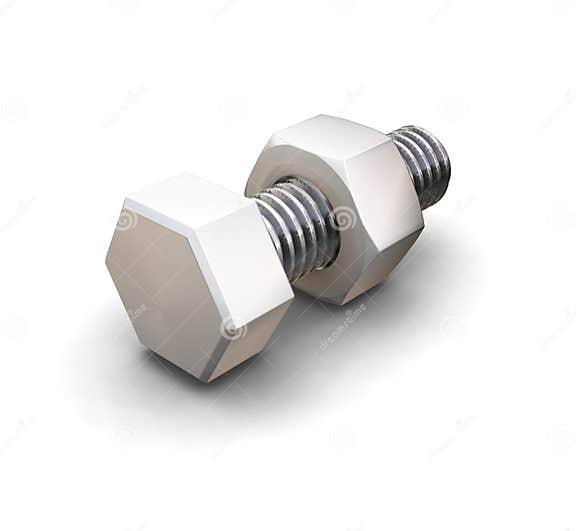 Nut and bolt stock illustration. Illustration of business - 936227