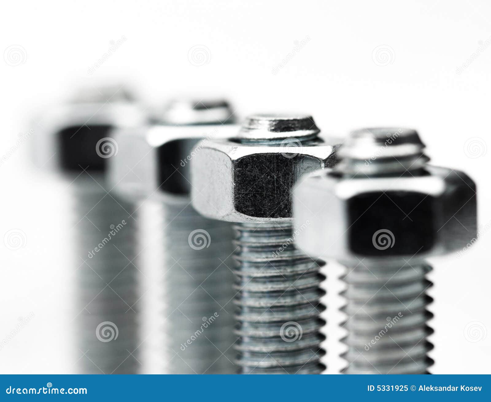 Nut and bolt close up stock image. Image of pieces, twist - 5331925