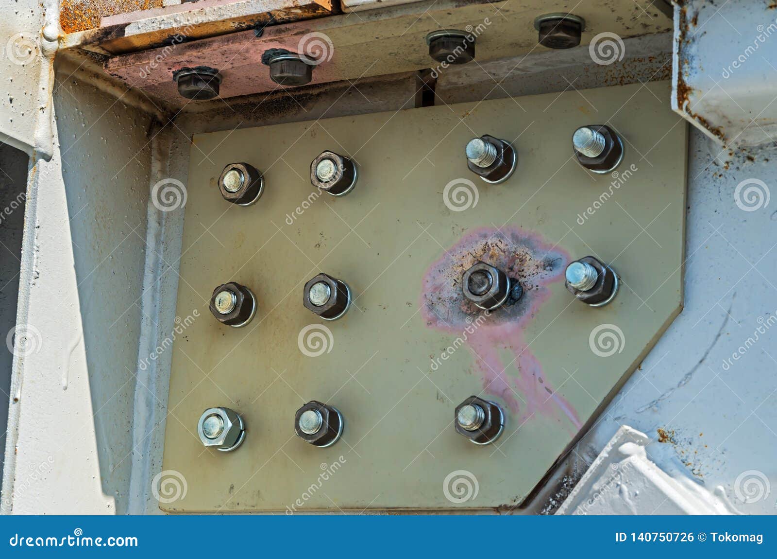 Nut bolt connection stock photo. Image of closeup, component - 140750726