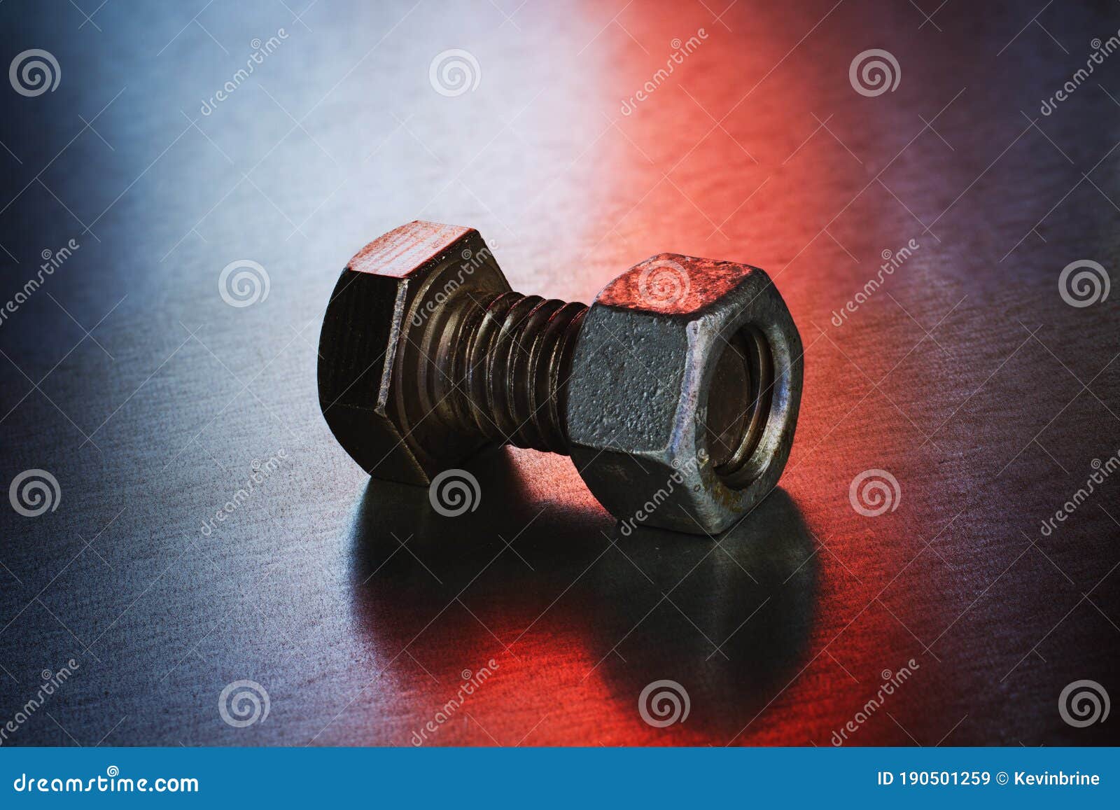 Nut and Bolt stock image. Image of metal, fasten, mechanical - 190501259