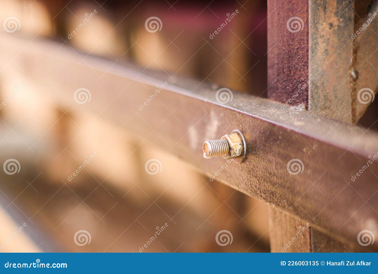 Nut and Bolt Joining Metal Construction Stock Image - Image of guitar ...