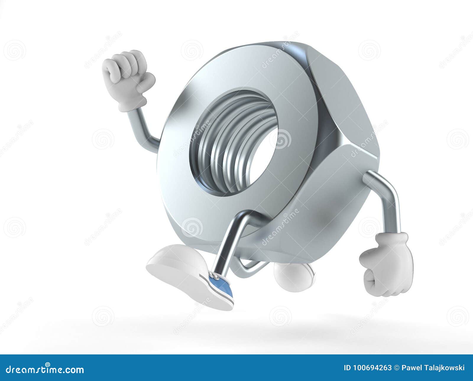 Nut character running stock illustration. Illustration of toon - 100694263