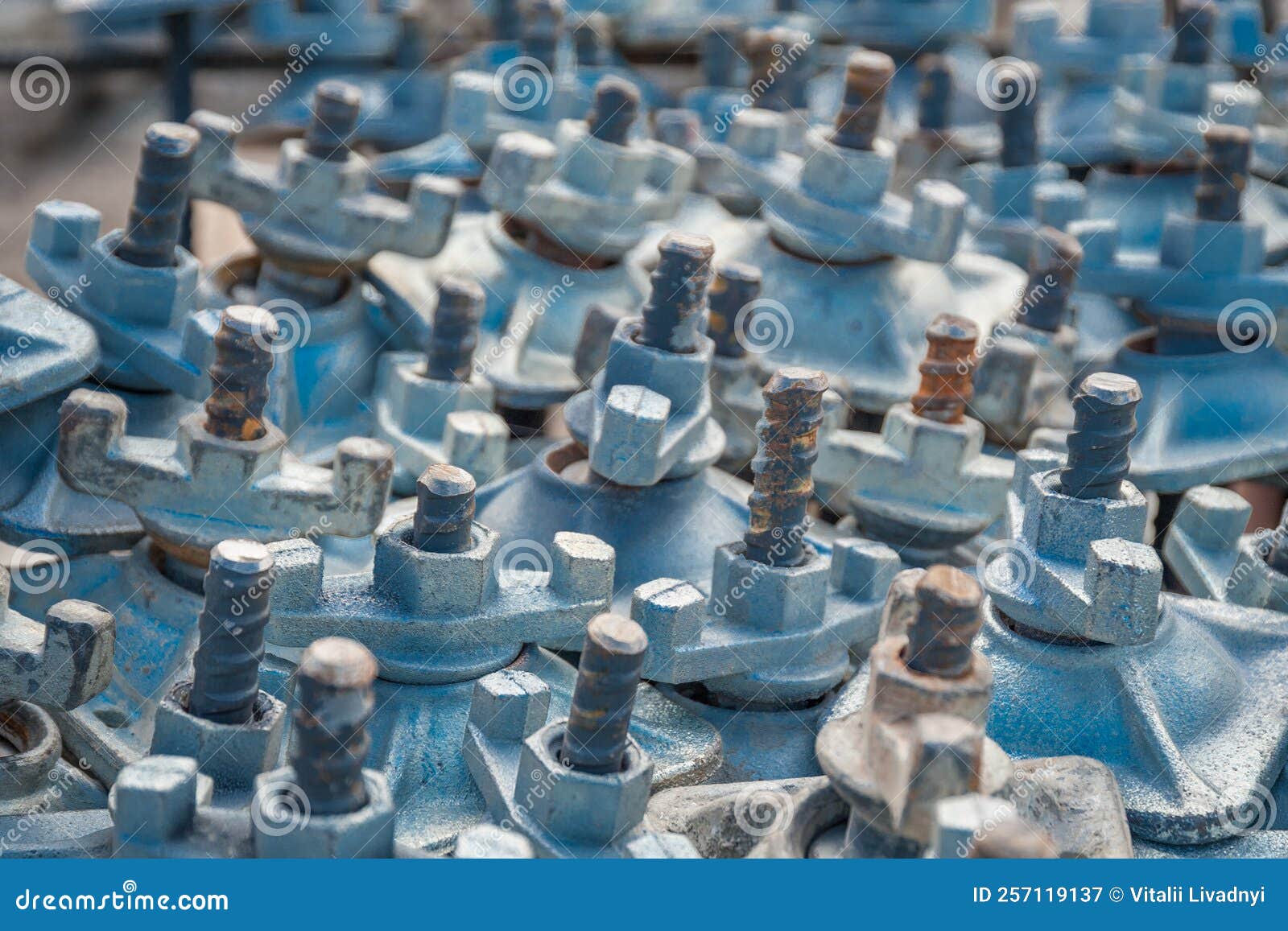 Nut and Coupler for Connecting Formwork Stock Image - Image of building ...