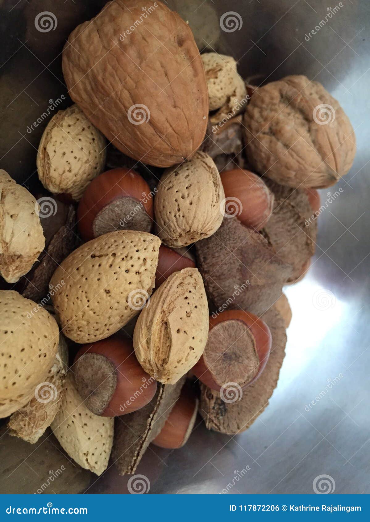 Mixed Nuts stock photo. Image of edible, hard, mixed - 117872206